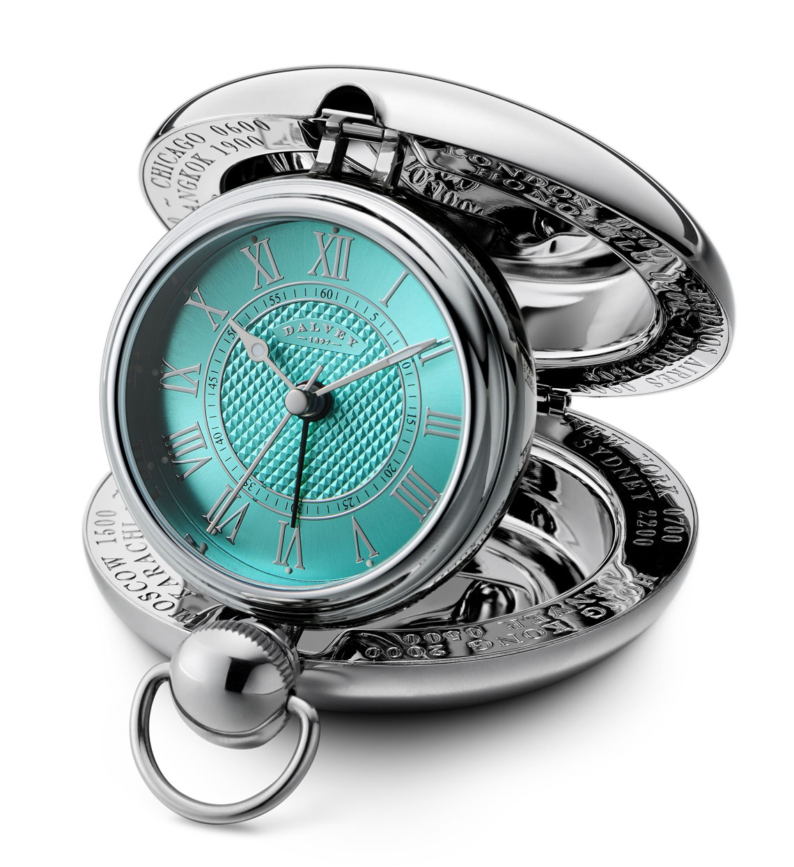turquoise clock