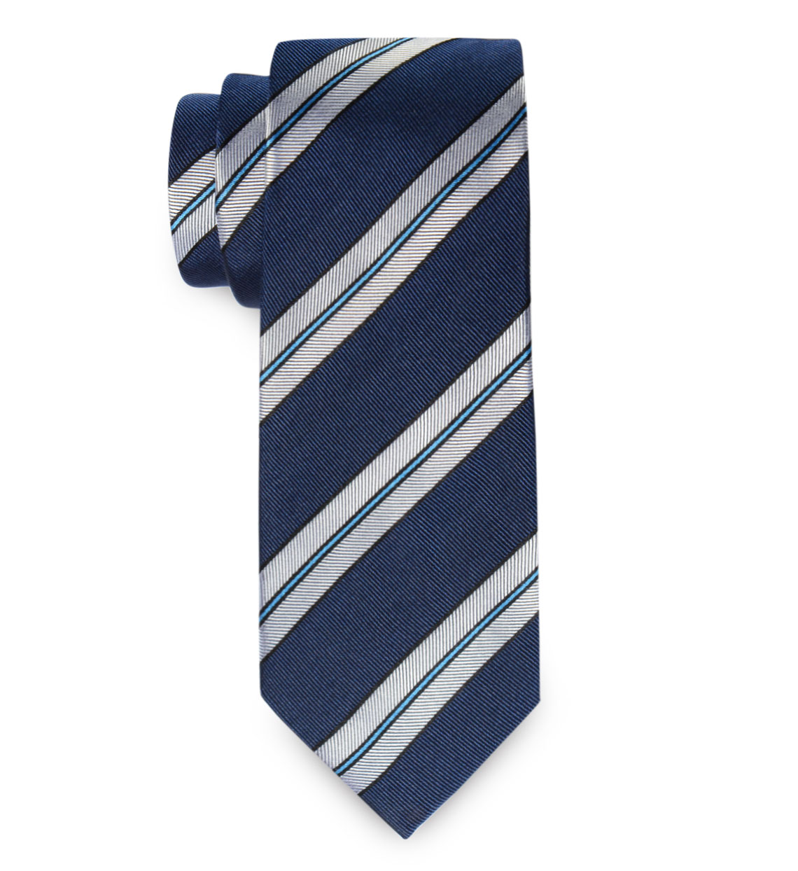 navy blue patterned tie